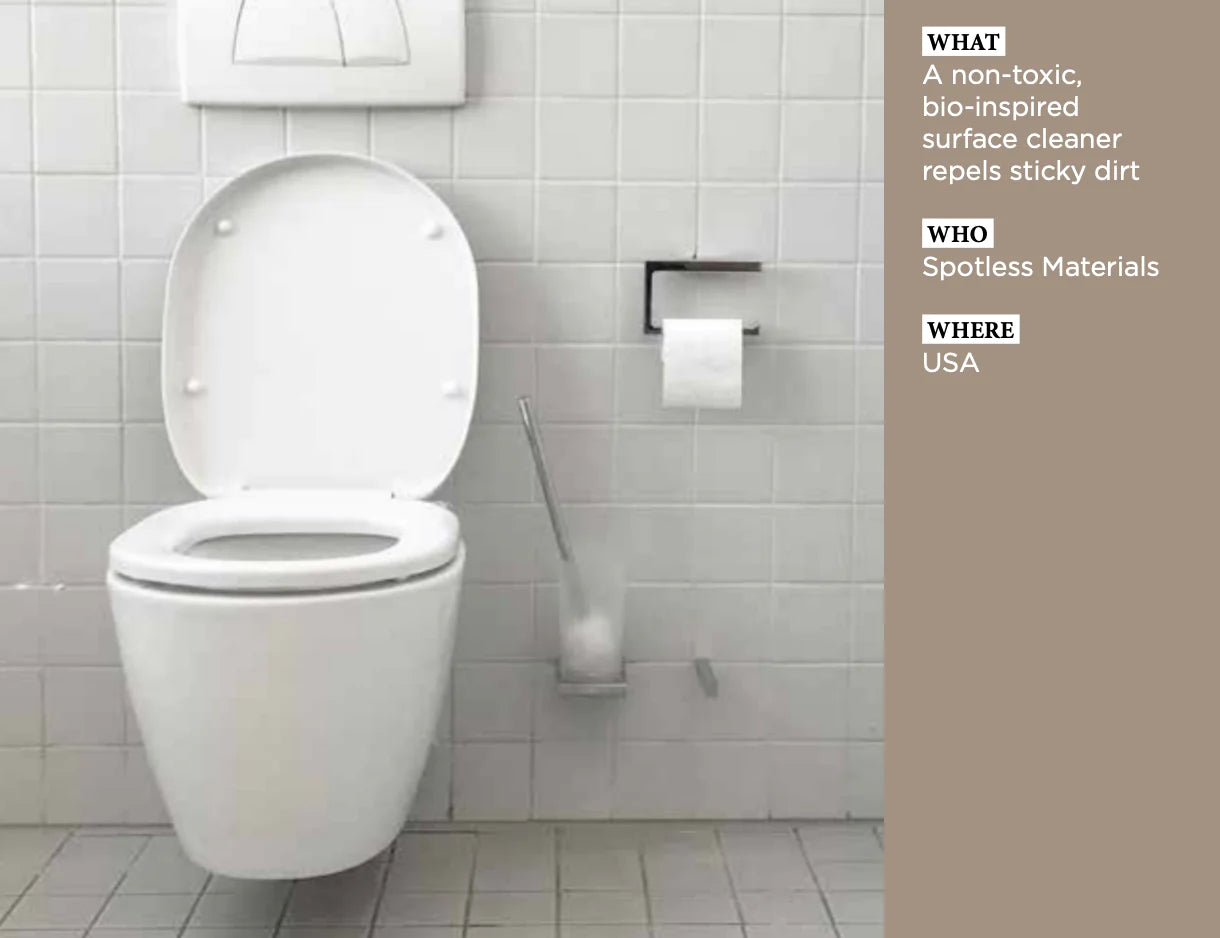 Bio-Inspired Surface Cleaner Makes Toilets Self Cleaning – spotLESS ...